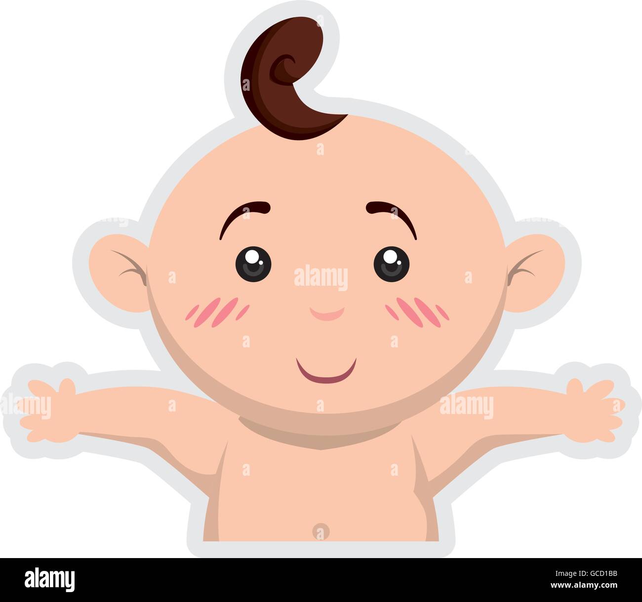 Boy cartoon icon. Baby concept. Vector graphic Stock Vector Image & Art ...