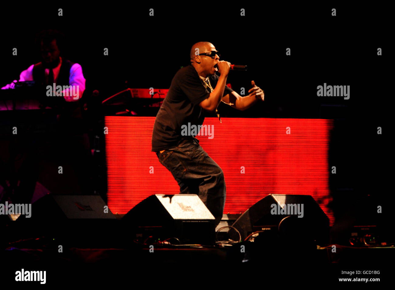 Glastonbury 2008 jay z hi-res stock photography and images - Alamy