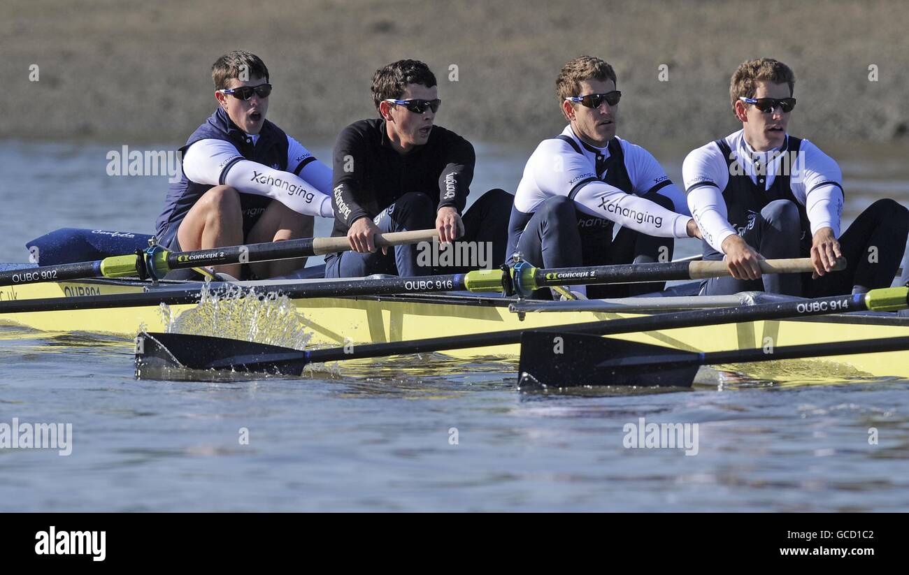 Rowing - 2010 Xchanging Boat Race - Training Session - River Thames ...