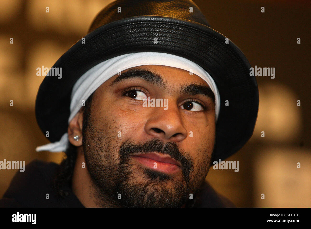 Heavyweight David Haye during the Head to Head at Manchester Town Hall ...