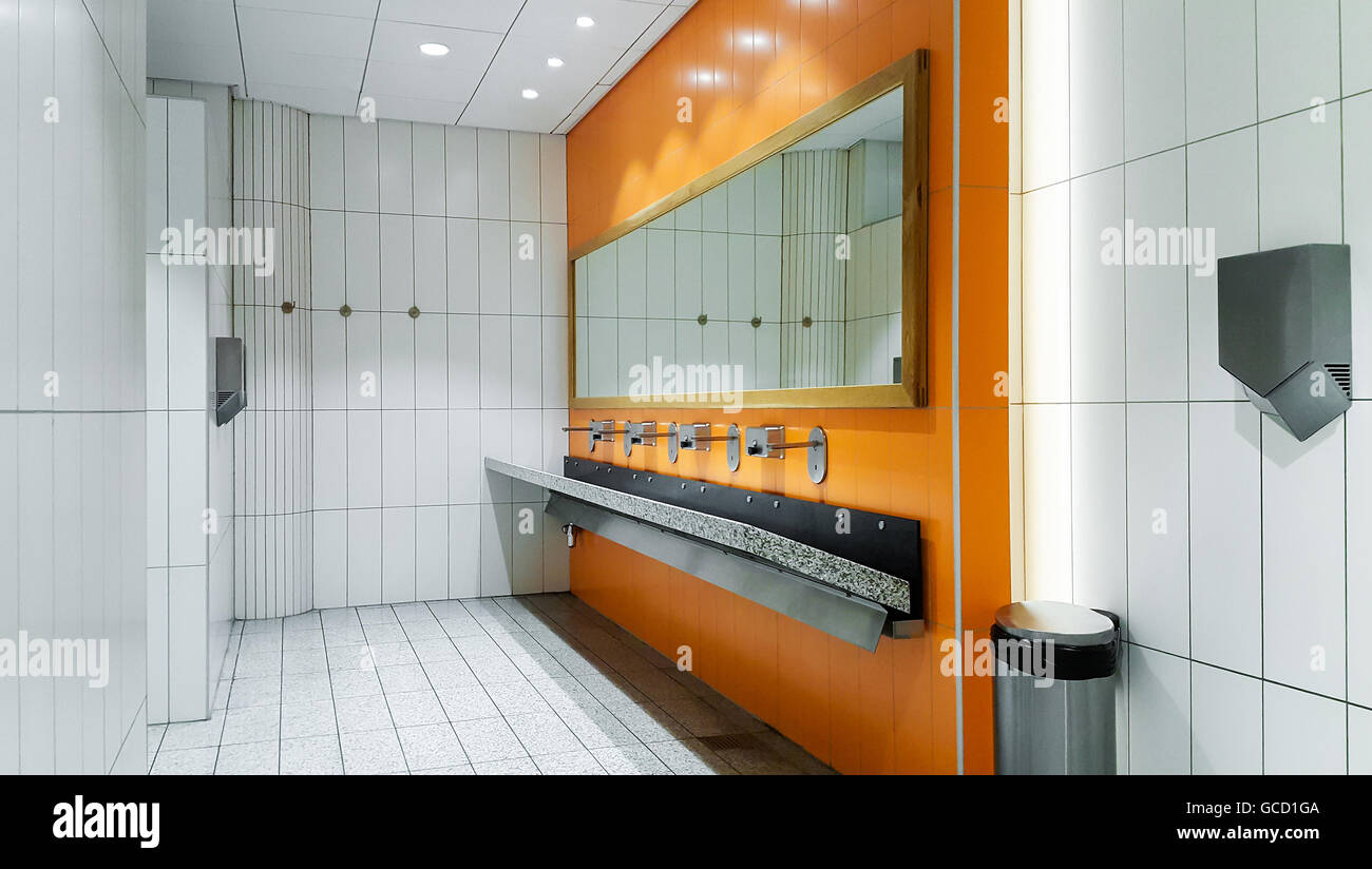 Inside public bathroom with sink hi-res stock photography and images ...