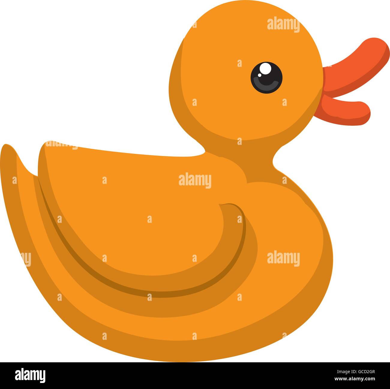 Cartoon duck icon. Animal concept. Vector graphic Stock Vector Image ...