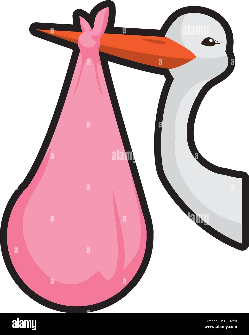 stork icon. Animal concept. Vector graphic Stock Vector Image & Art - Alamy