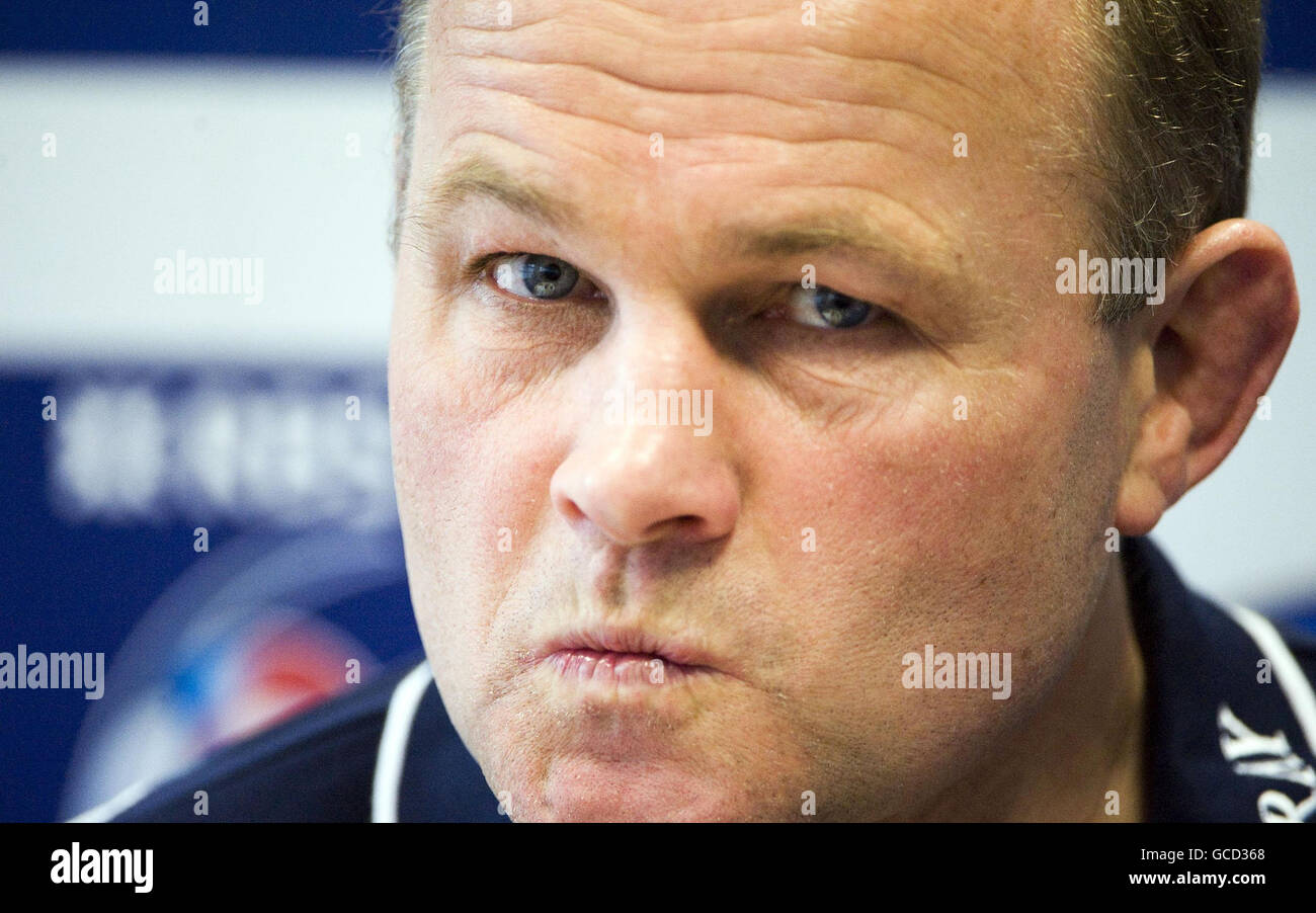 Scotland coach Andy Robinson during a team annoucement at Murrayfield ...