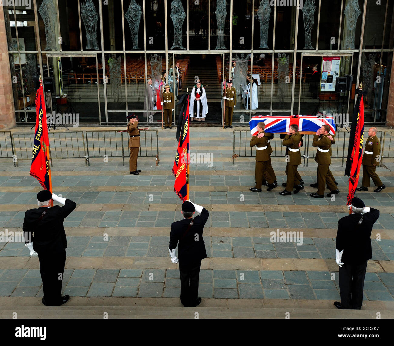 Guy Mellors funeral Stock Photo - Alamy