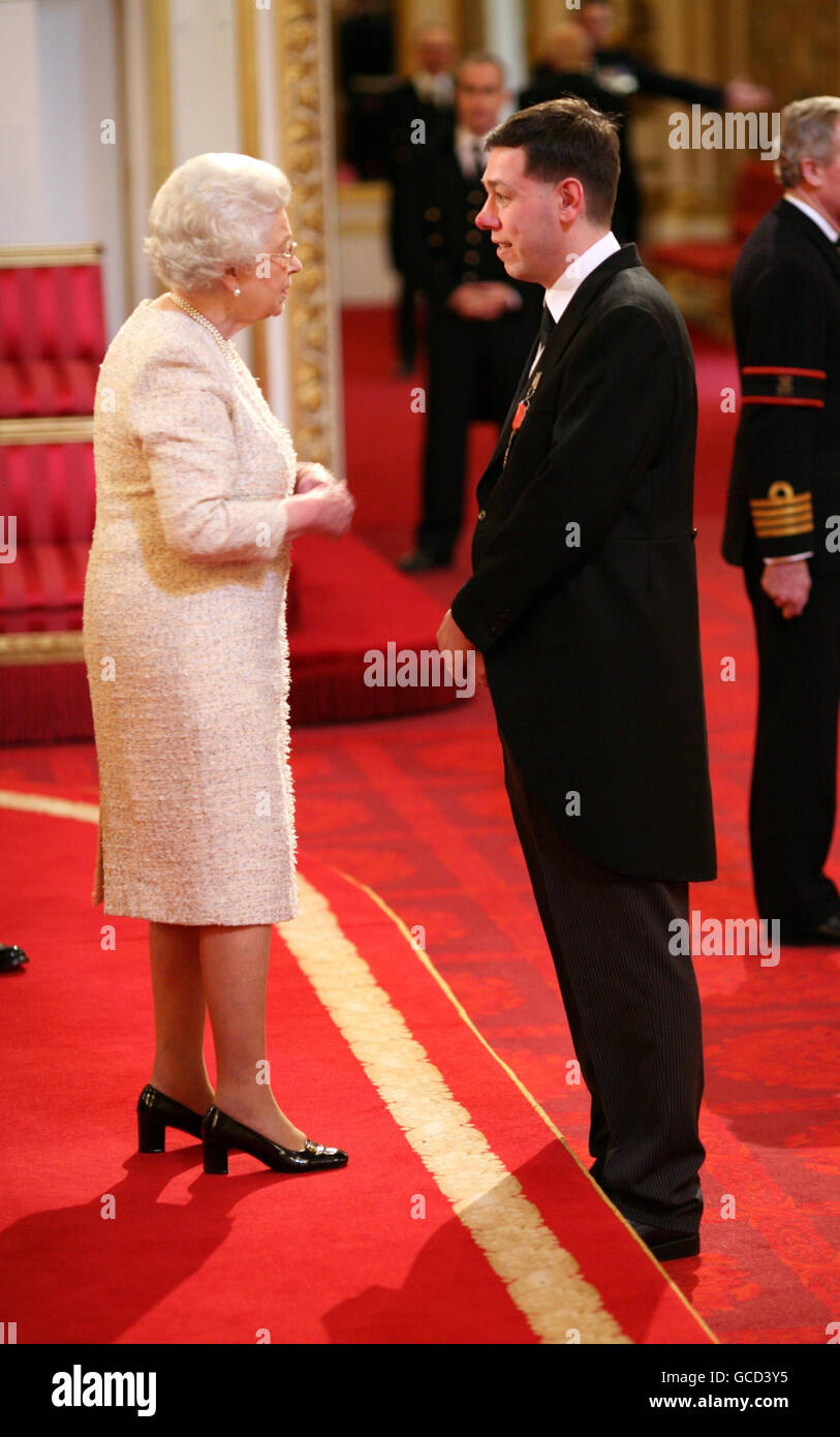 Paul Blakey from Halifax is made an MBE by Queen Elizabeth II at ...