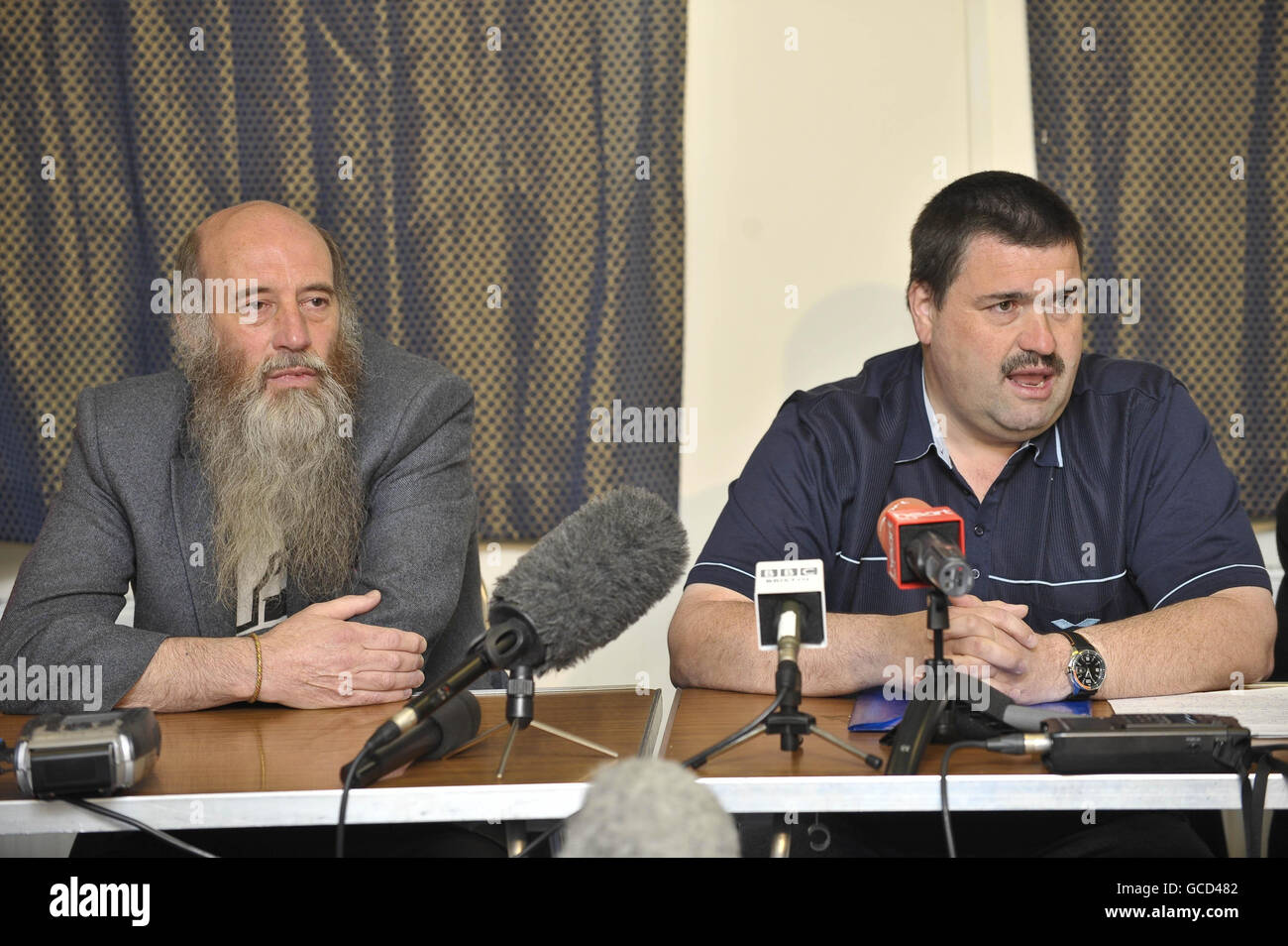 British plane spotters, Steven Ayres (left) and Stephen Hampton, both ...