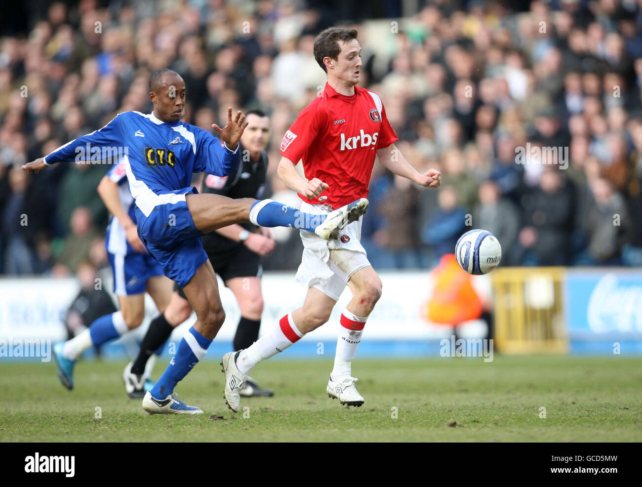 Soccer charlton full length battling mangms datacoapplies hi-res stock ...