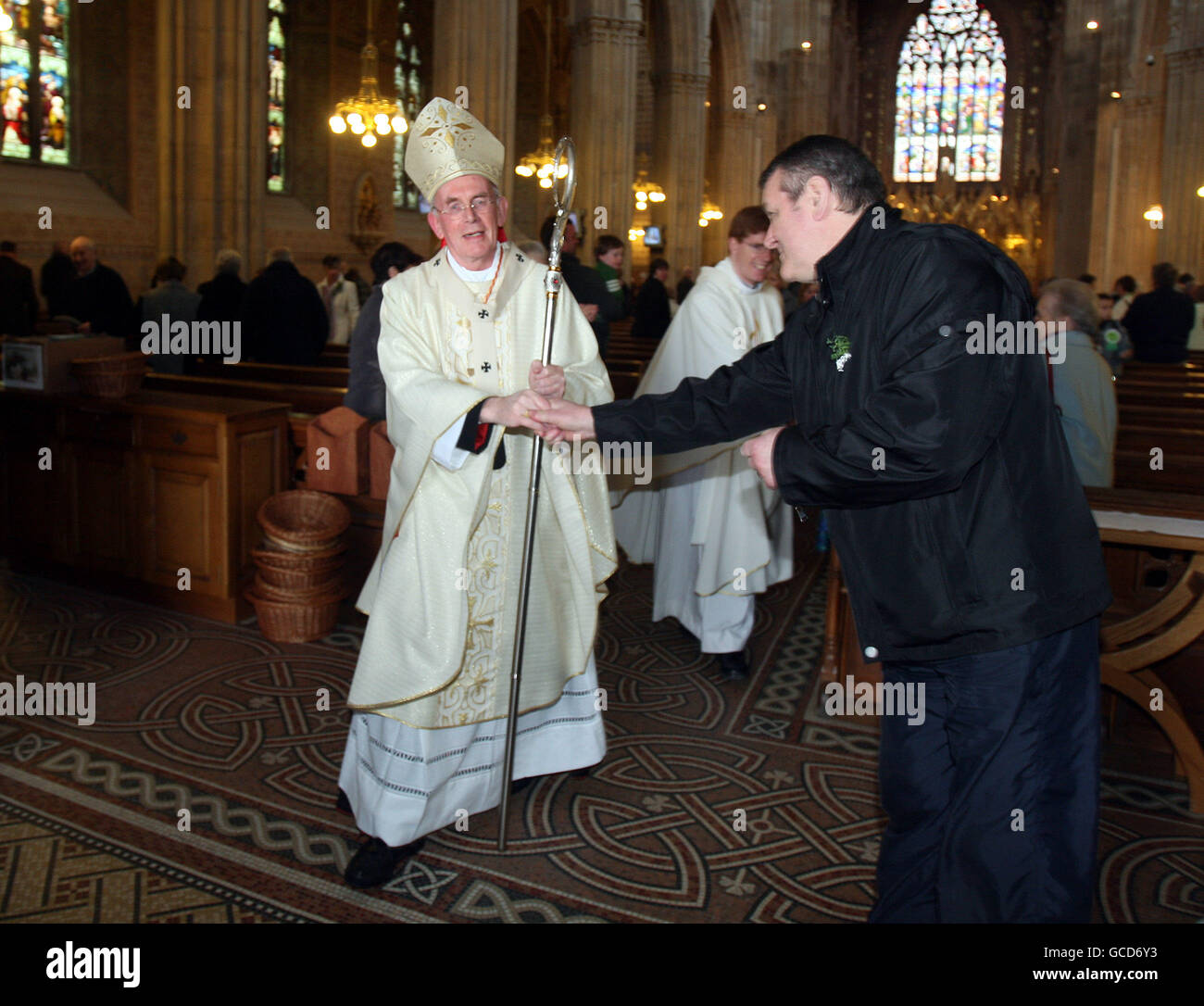 The head of the Catholic Church in Ireland Cardinal Sean Brady meets ...