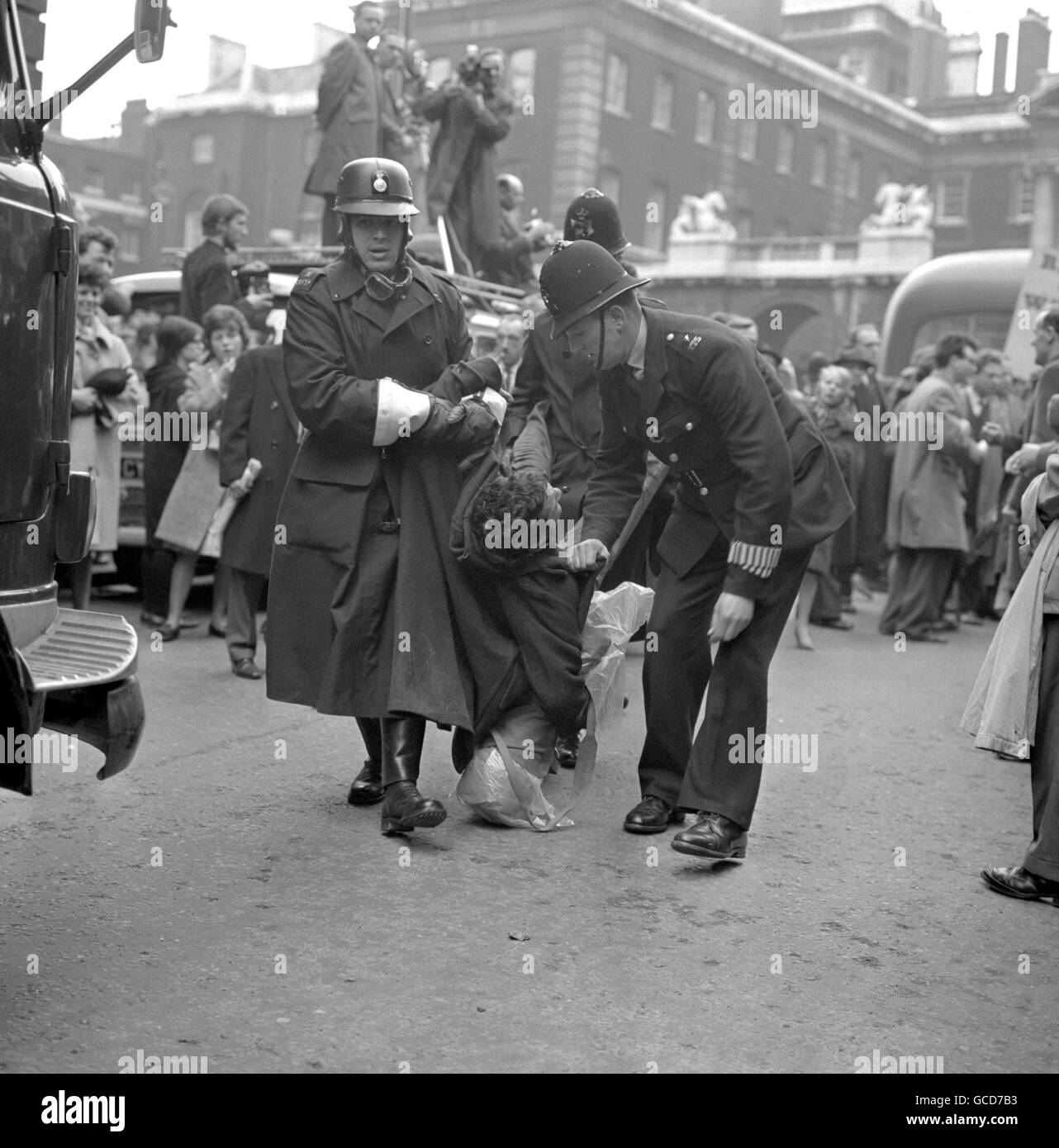 Rally in whitehall Black and White Stock Photos & Images - Alamy
