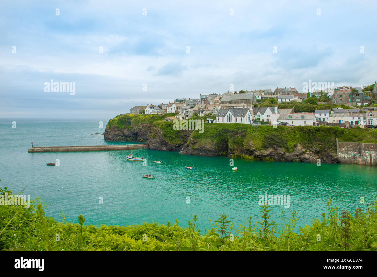 Port Isaac bay, Cornwall Stock Photo - Alamy