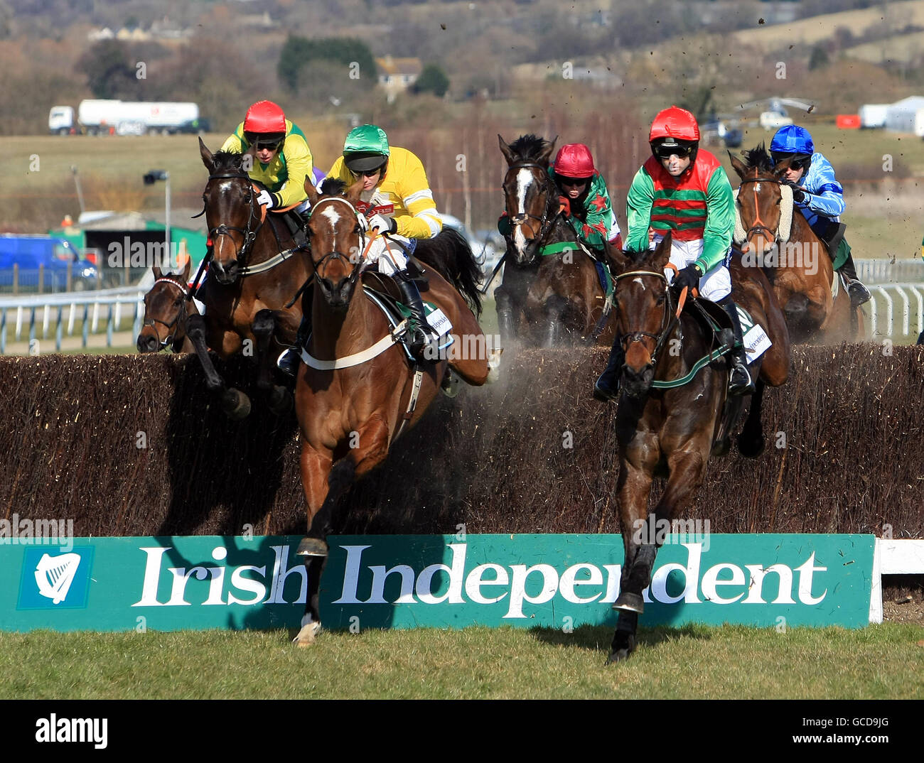 Sizing europe ridden by andrew lynch red cap left hi-res stock ...