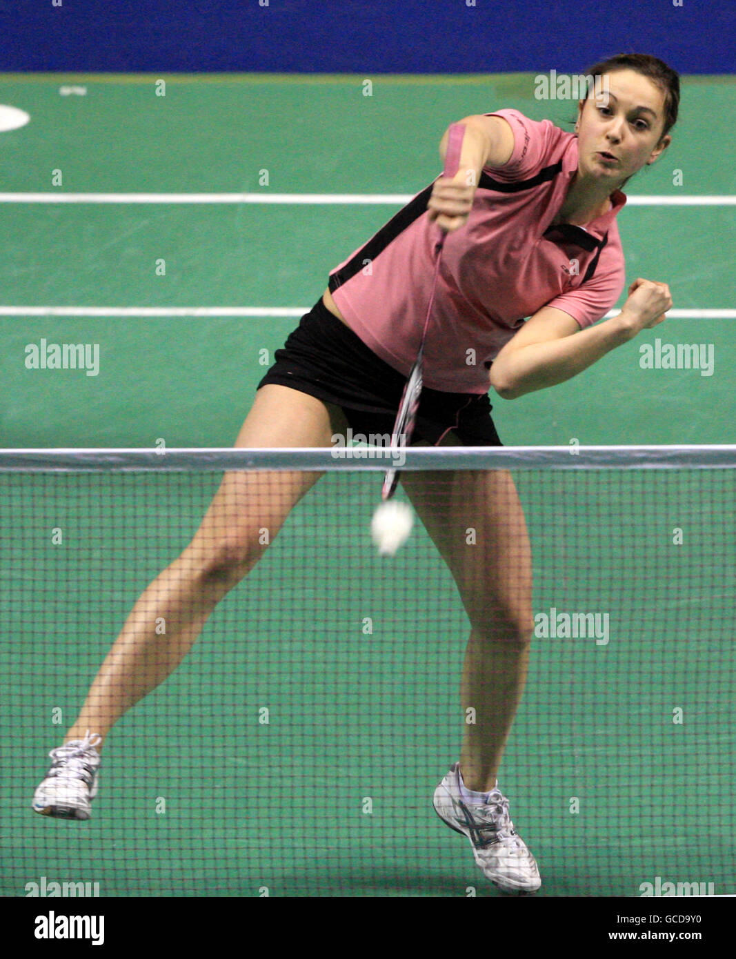 Badminton court competing hi-res stock photography and images - Alamy