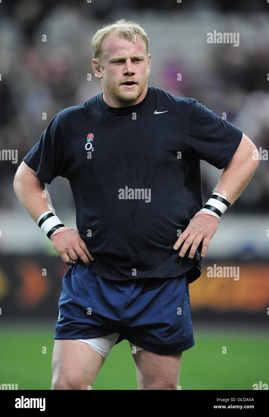 Englands dan cole during the warm up hi-res stock photography and ...