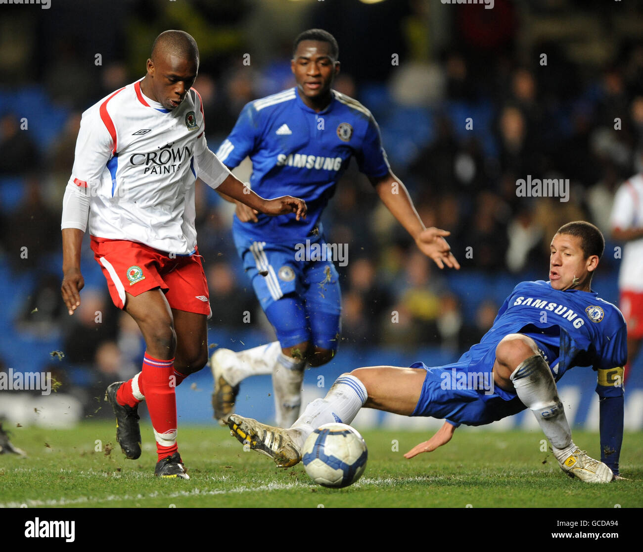 Chelsea's Jeffrey Bruma and Blackburn Rovers' Osayamen Osawe Stock ...