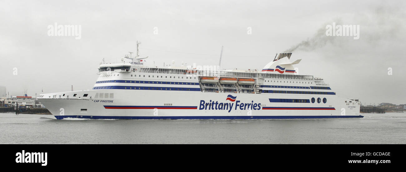Brittany Ferries' new cruise ferry Cap Finistere arrives in Portsmouth ...