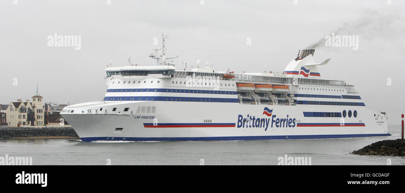 Brittany Ferries' new cruise ferry Cap Finistere arrives in Portsmouth ...