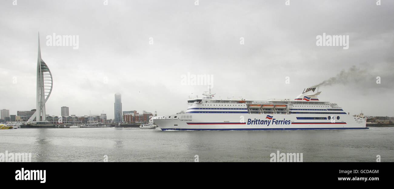 Brittany Ferries' new cruise ferry Cap Finistere arrives in Portsmouth ...