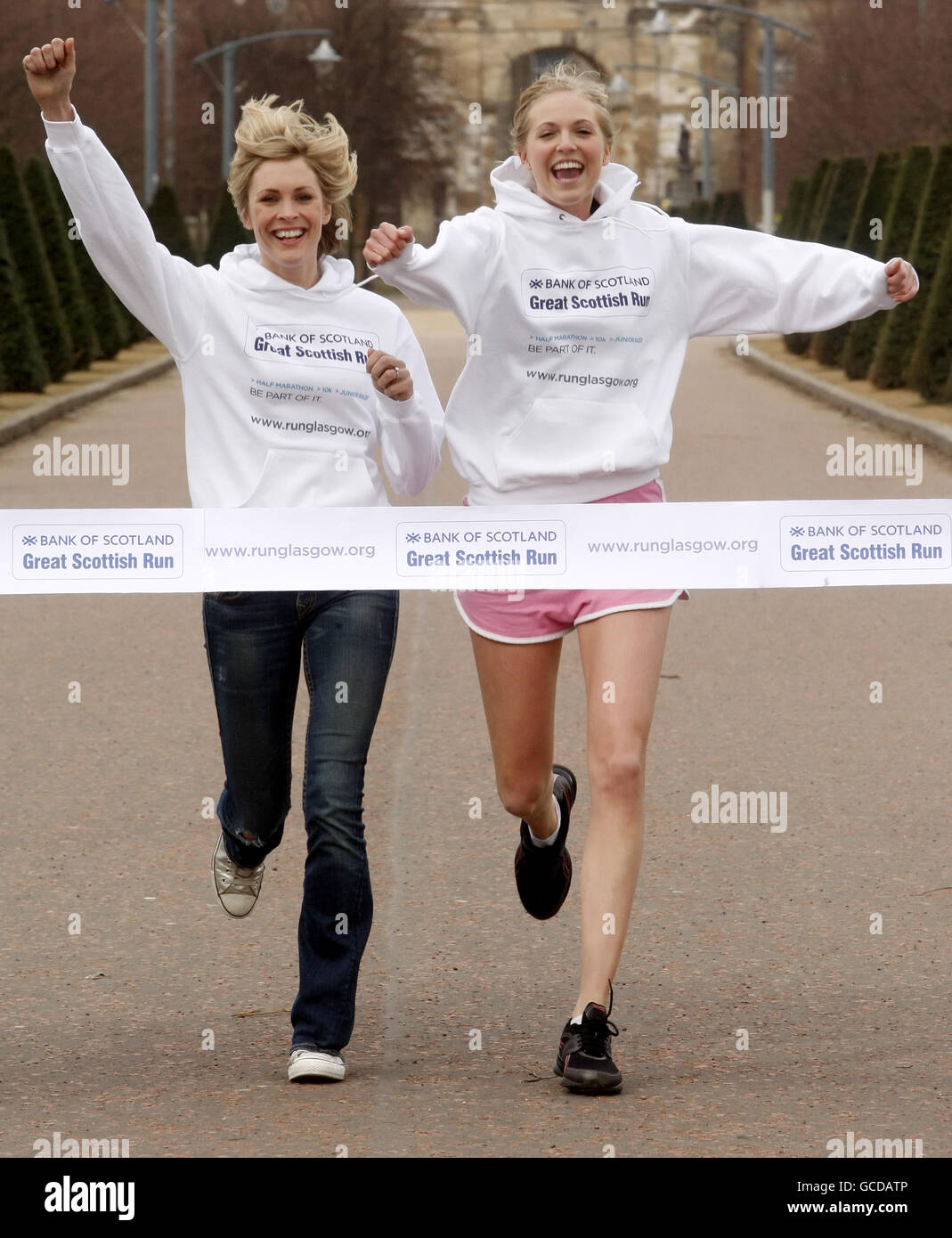 Jenni Falconer (left) and Miss Scotland, Katherine Brown, launch the ...