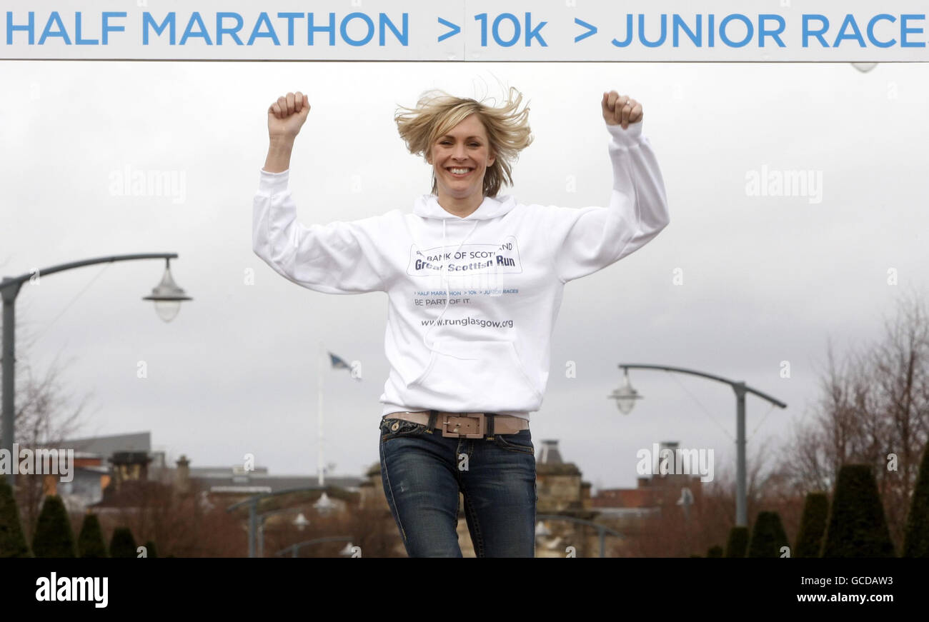 Jenni Falconer launches the 2010 Bank of Scotland Great Scottish Run in ...