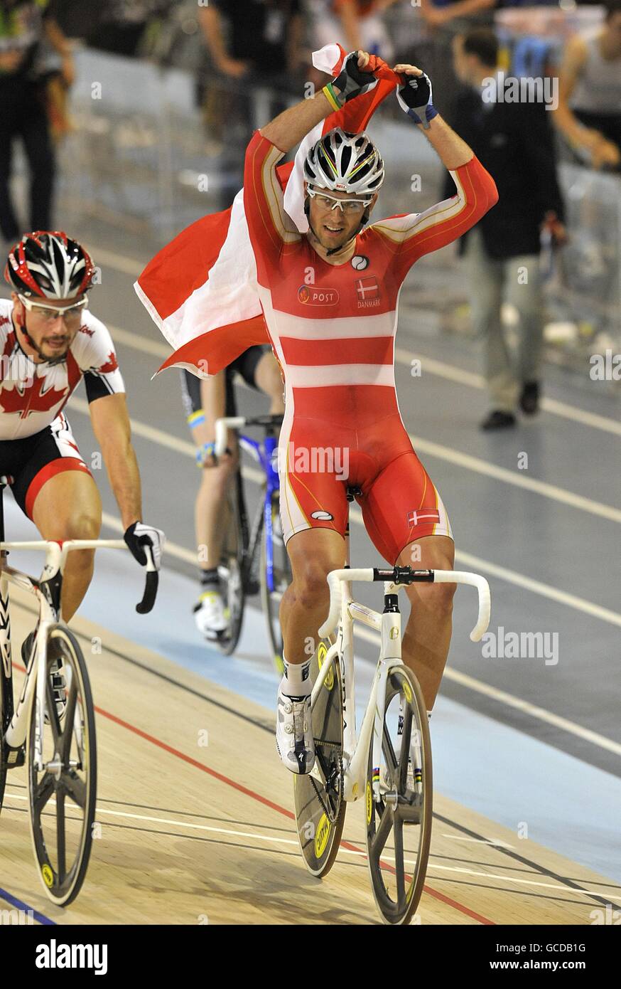 Denmark's Alex Rasmussen celebrates after winning the gold medal in the ...