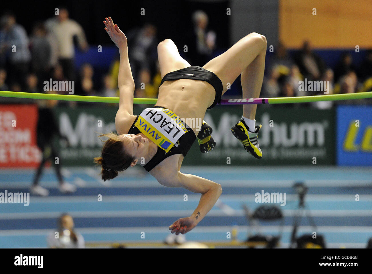 Birchfields jessica leach during the womens high jump hi-res stock ...