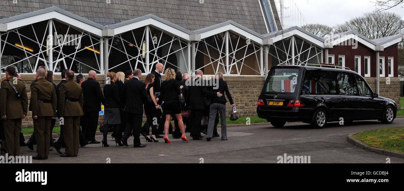 After his funeral sevice at st georges church beachley barracks hi-res ...