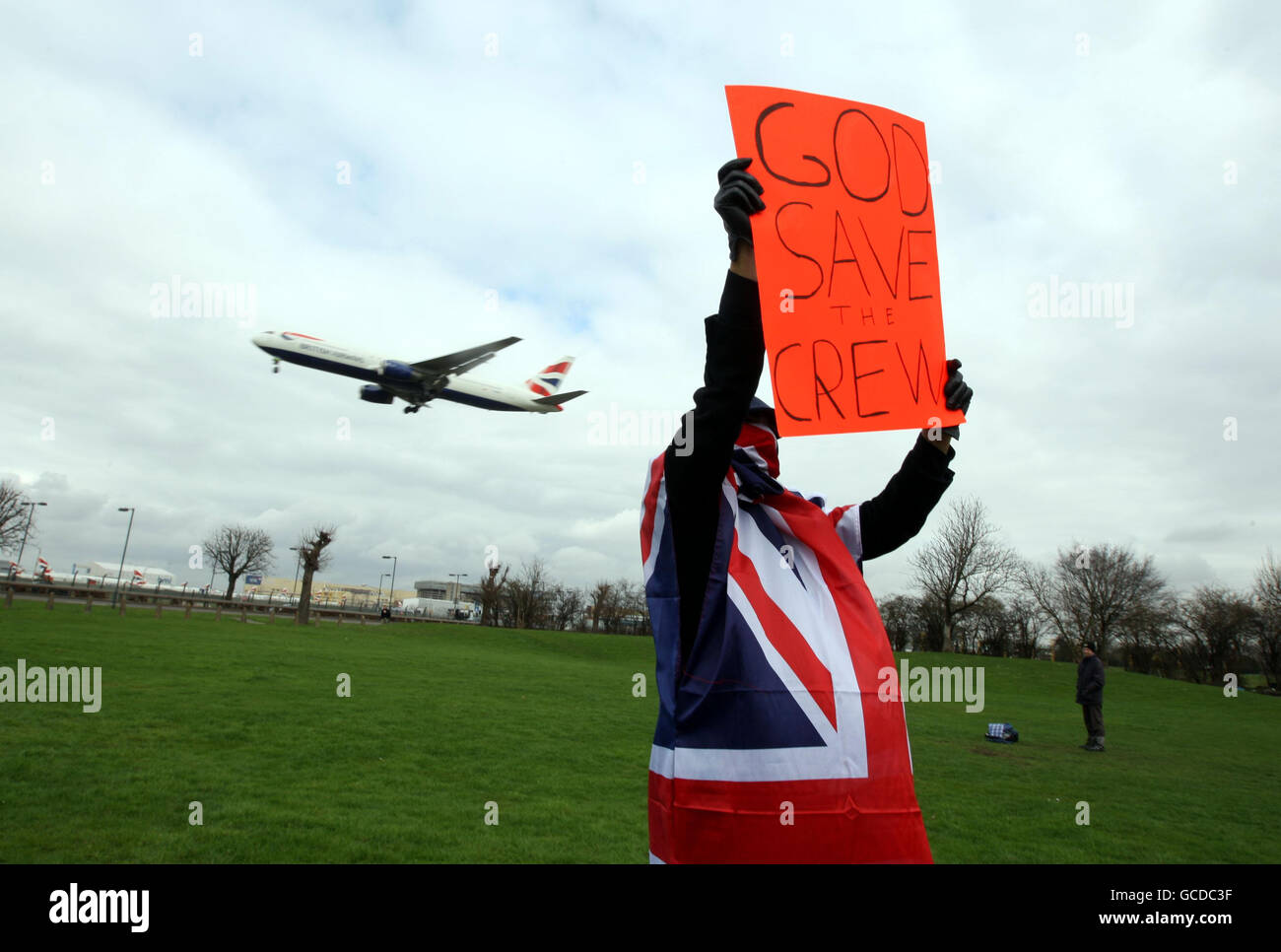 Members of the Unite union demonstrate near Hatton Cross, as British ...