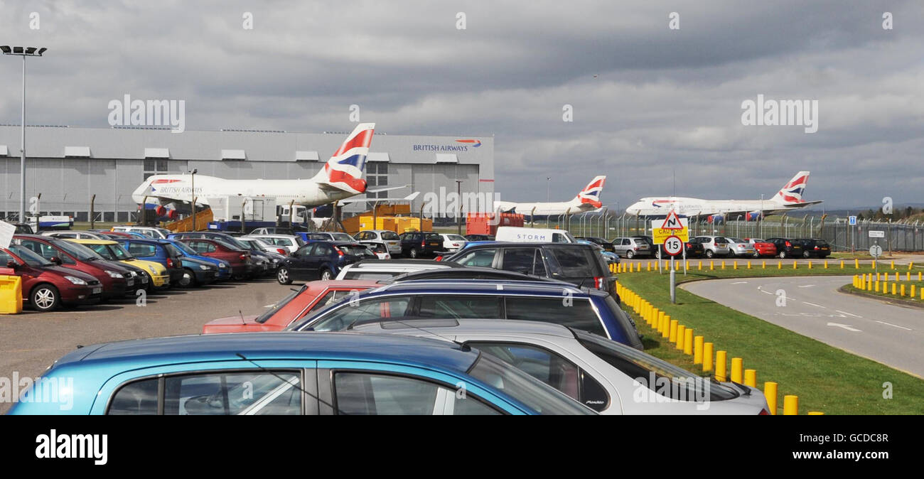 British Airways aircraft sit on the tarmac at the British Airways ...