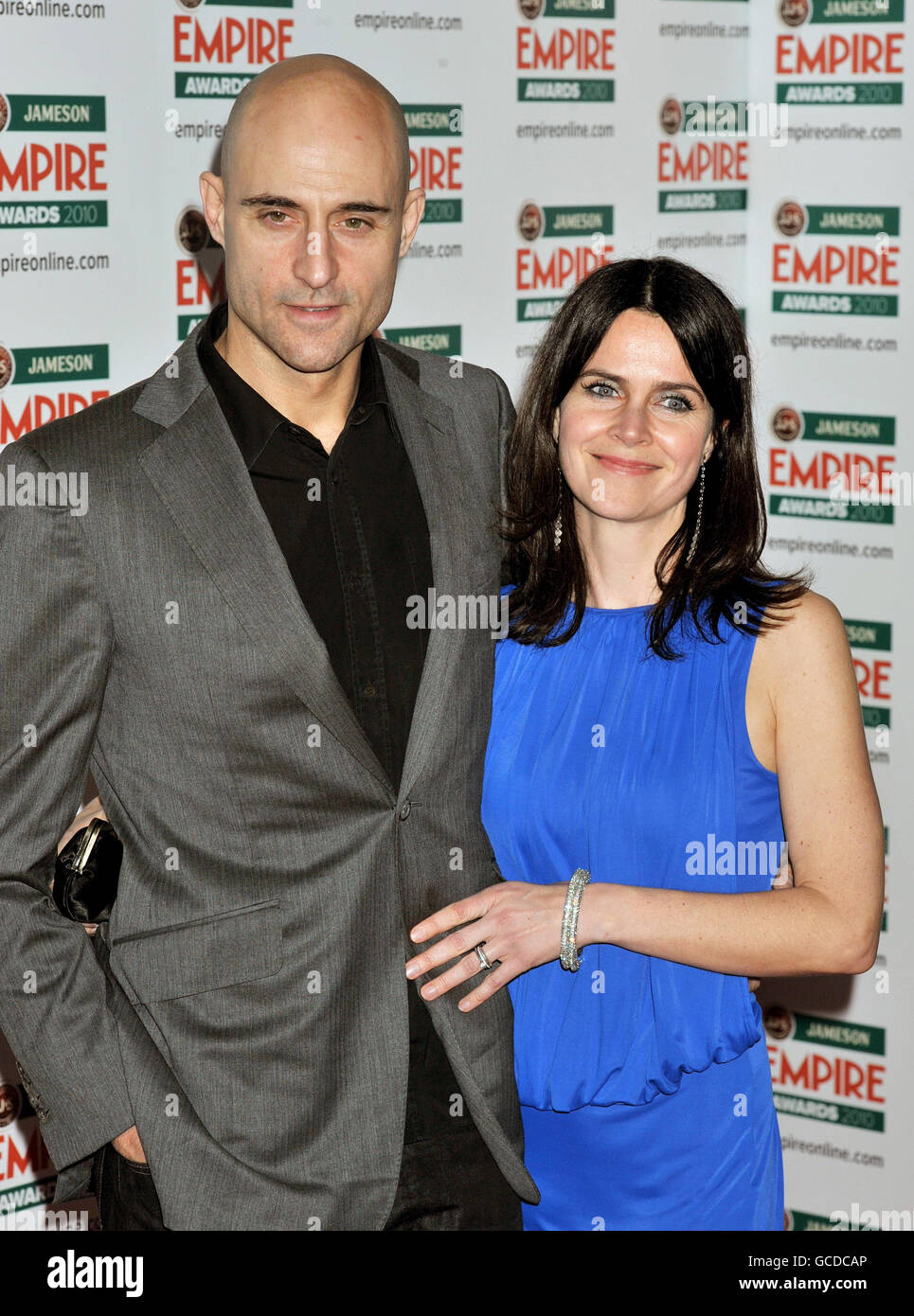 Mark Strong and an unidentified female at the Jameson Empire Awards ...