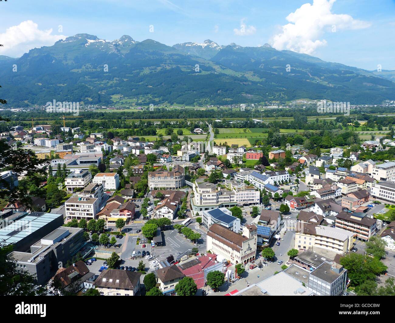 Liechtenstein vaduz aerial hi-res stock photography and images - Alamy