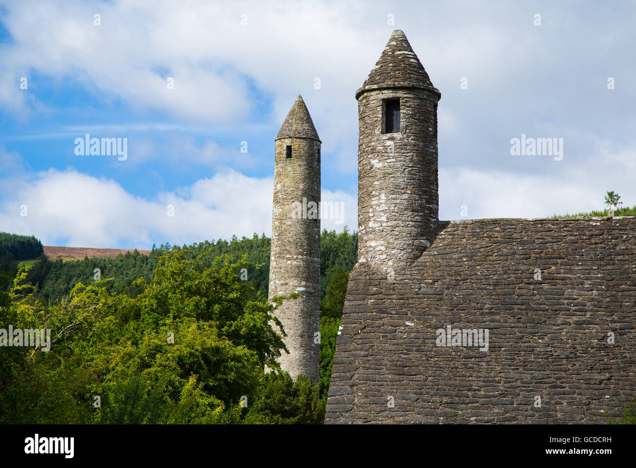 The Monastic City in Glendalough, Co. Wicklow Stock Photo - Alamy