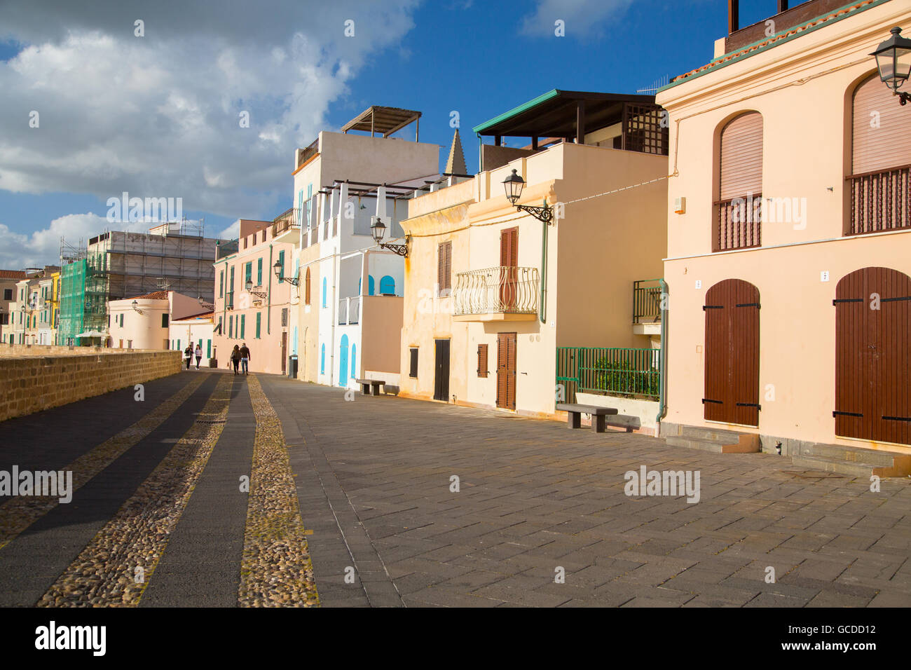 The old town of Alghero, Sardinia Stock Photo - Alamy