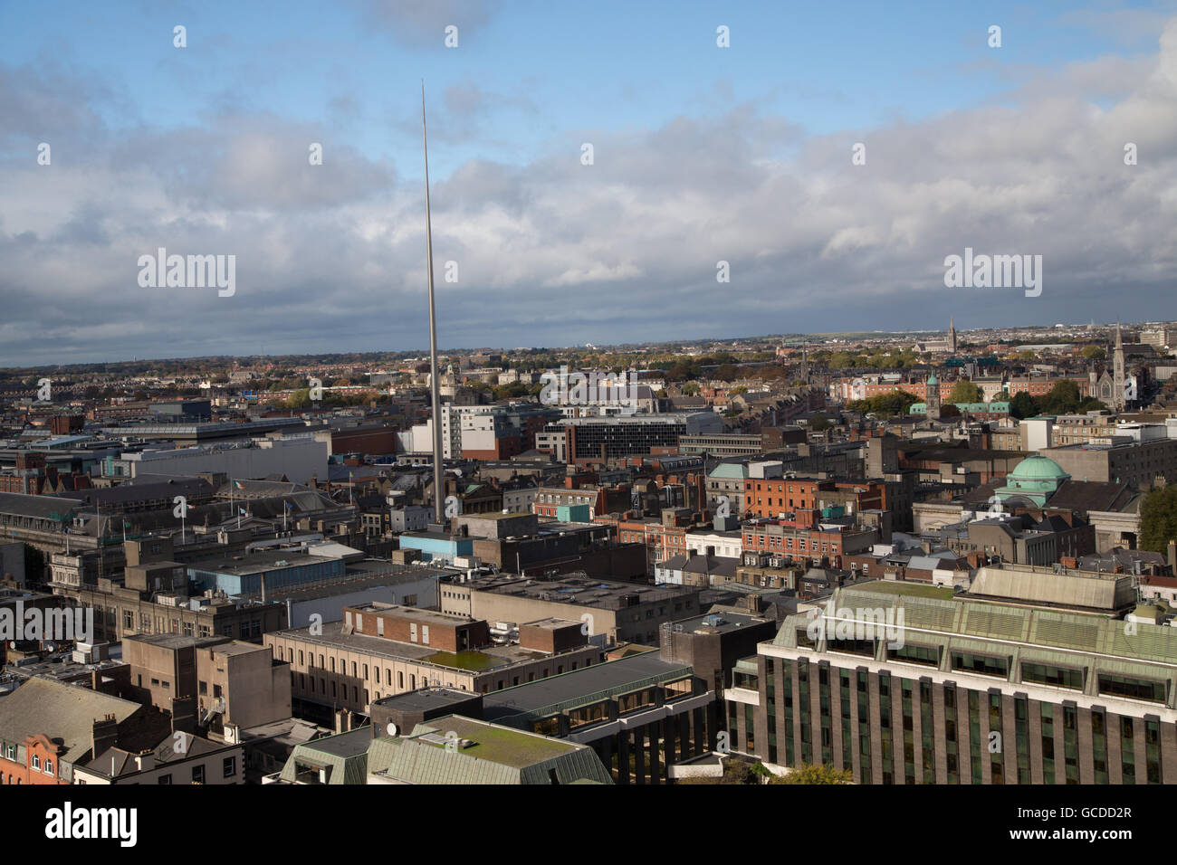 Skyline of Dublin City, Ireland. Looking from Liberty Hall towards O ...