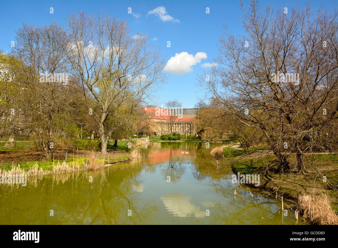 Park in Leipzig, Germany Stock Photo - Alamy