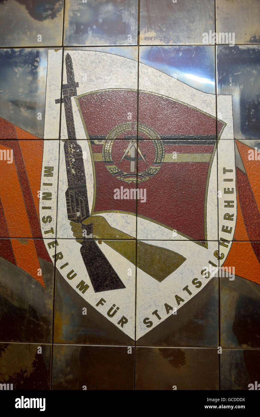 Emblem of the Ministry for State Security, the East German secret ...