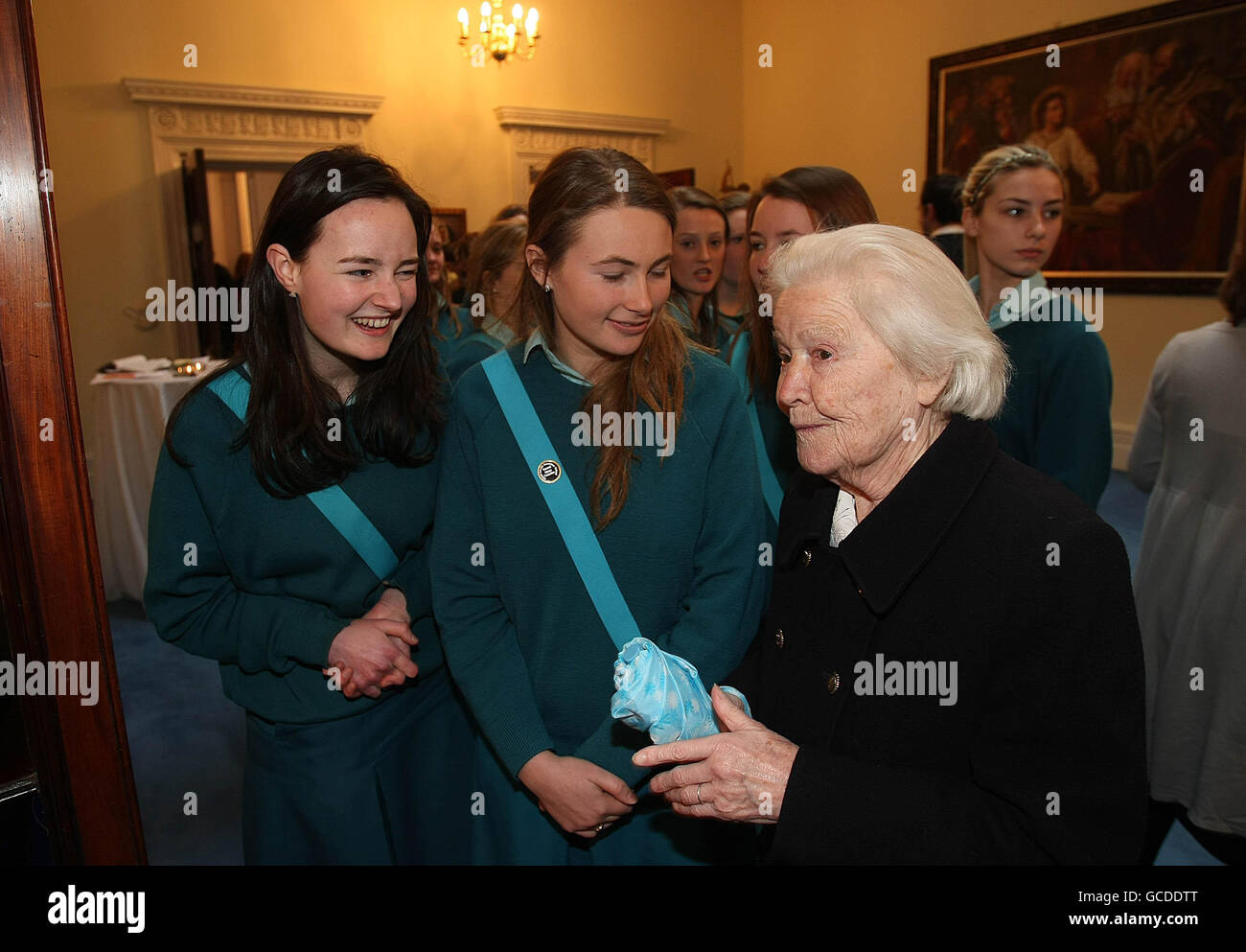 President MacAleese attends Convent Stock Photo - Alamy