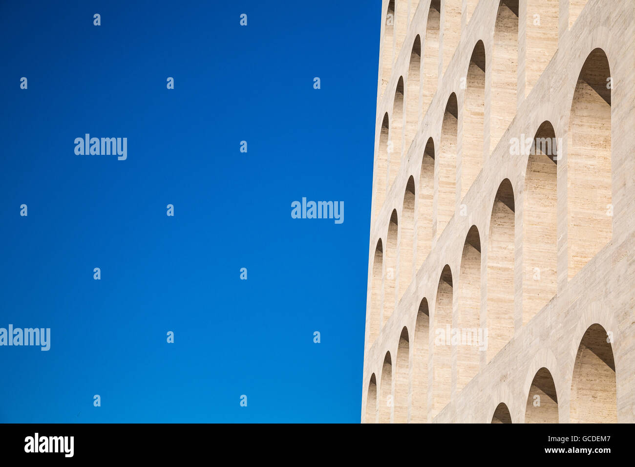 The Palazzo Della Civiltà Italiana, or Square Colosseum in Rome, Italy ...