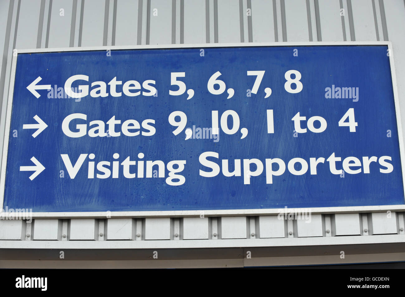 Football sign signage datacoapplies hi-res stock photography and images ...