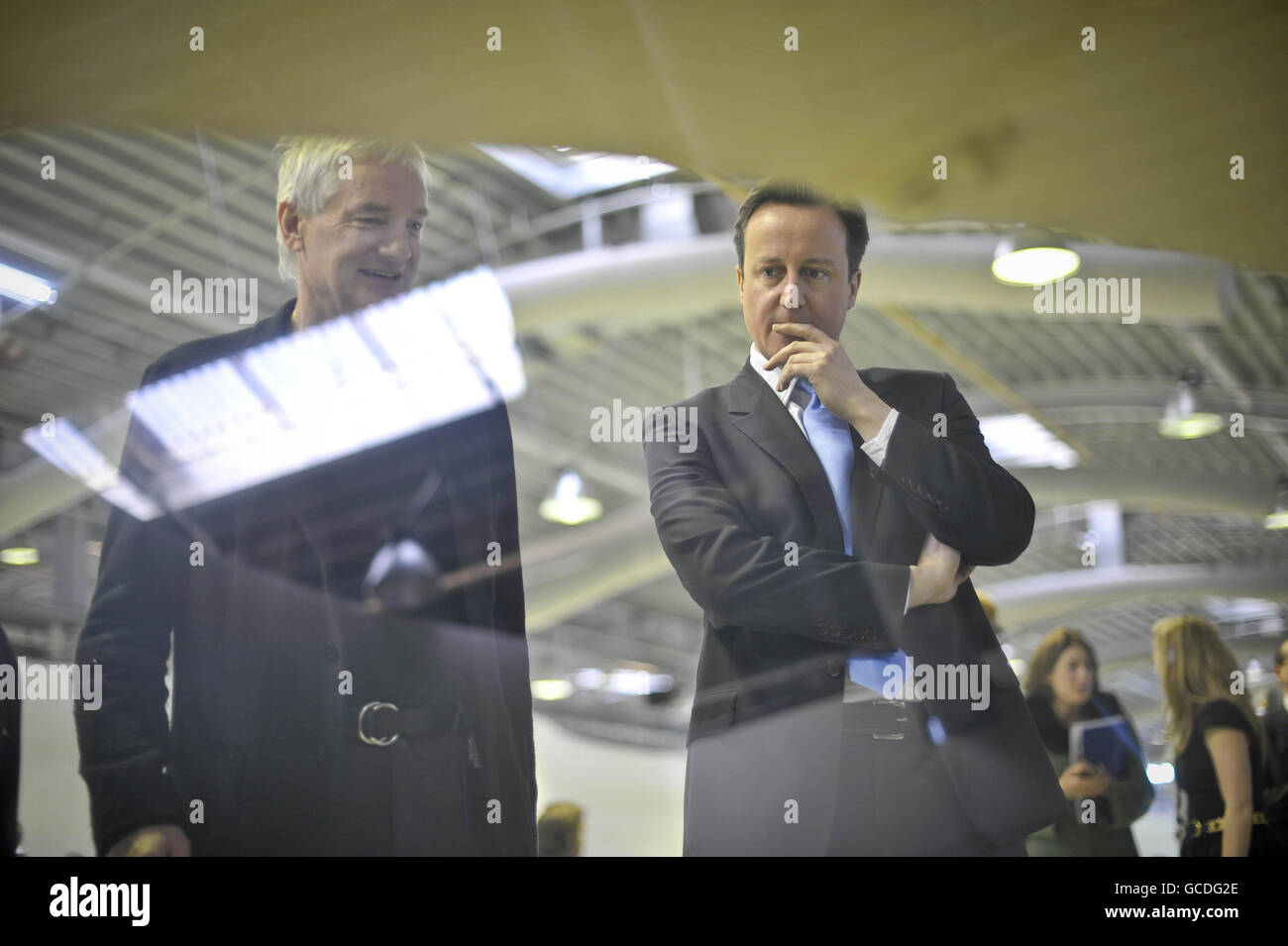Cameron visits Dyson factory Stock Photo - Alamy