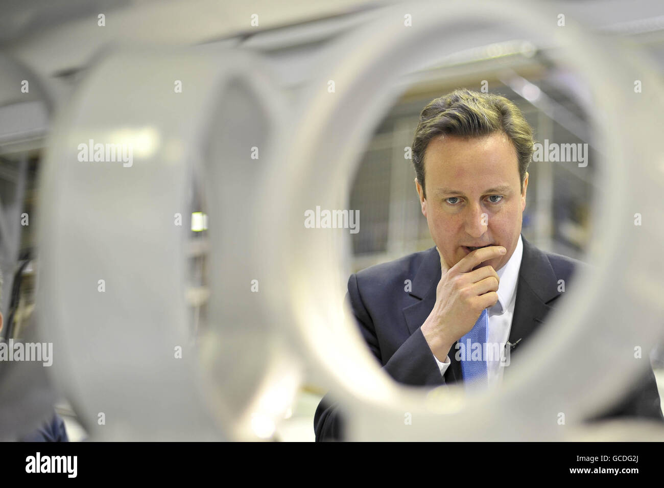 Cameron visits Dyson factory Stock Photo - Alamy