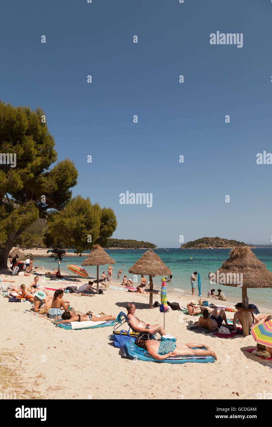 Cala Formentor beach, north east coast, Mallorca ( Majorca ), Balearic ...