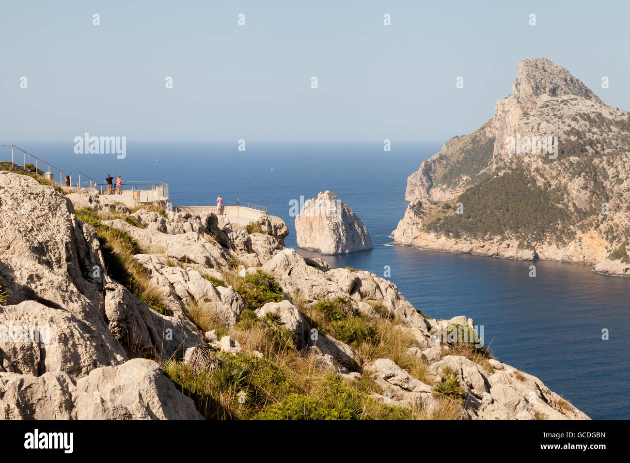 The rocky north coast of Majorca ( Mallorca ), near Cala Formentor ...