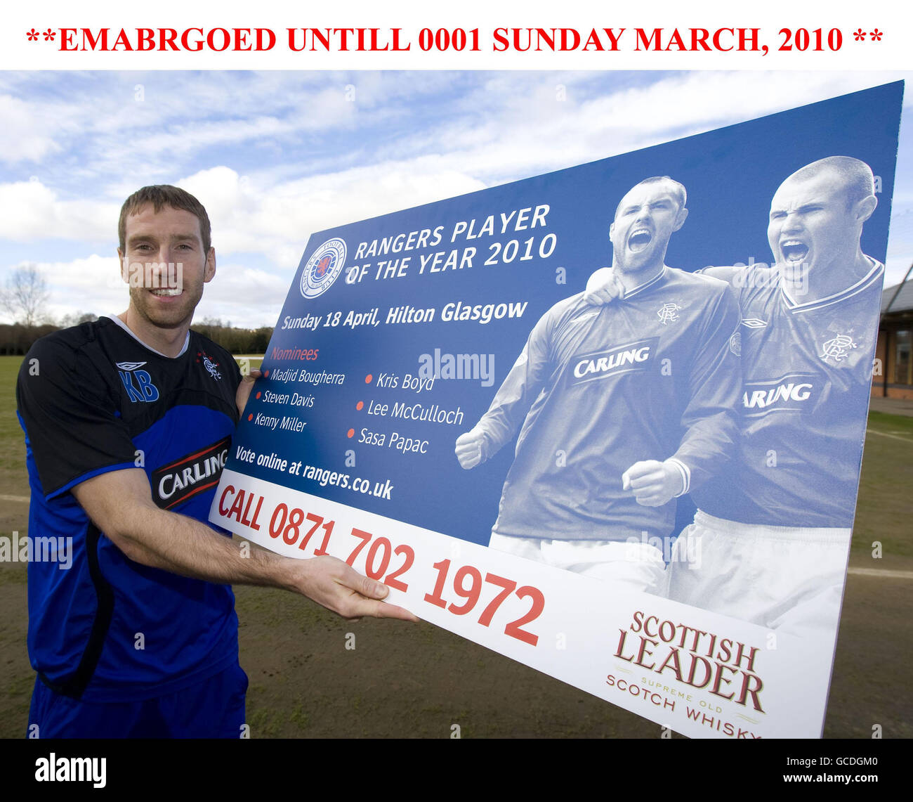 Rangers' Kirk Broadfoot promotes Rangers' Player of the Year at Murray ...