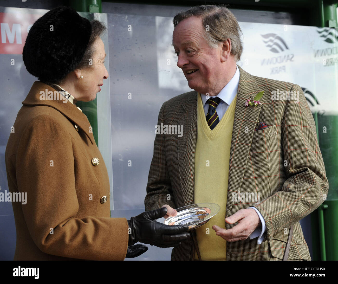 The princess royal right with brigadier andrew parker bowles obe hi-res ...