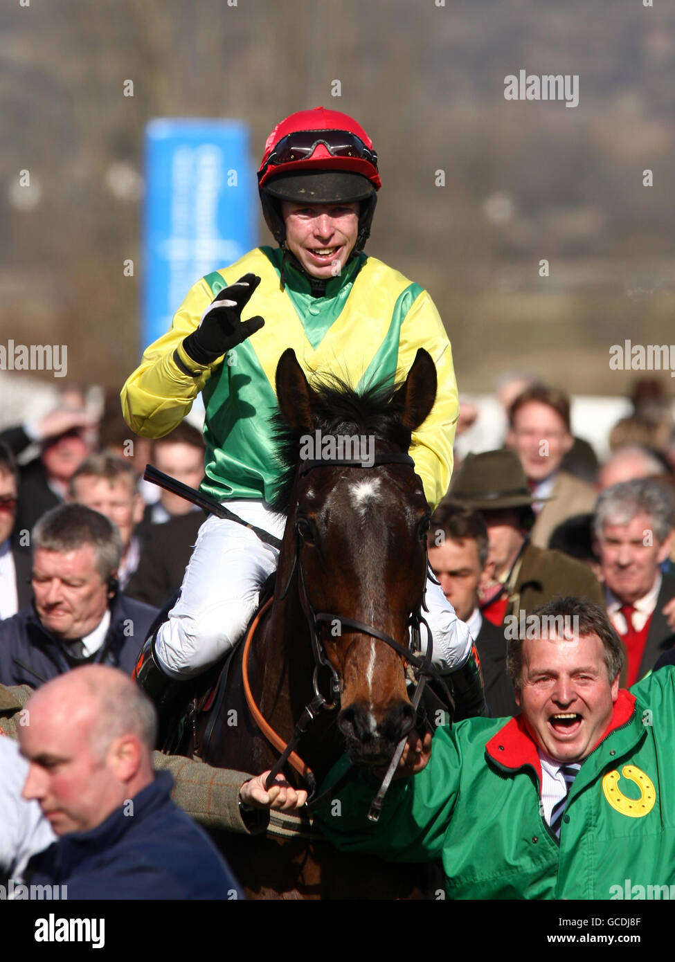 Sizing Europe ridden by A E Lynch celebrates winning the Irish ...