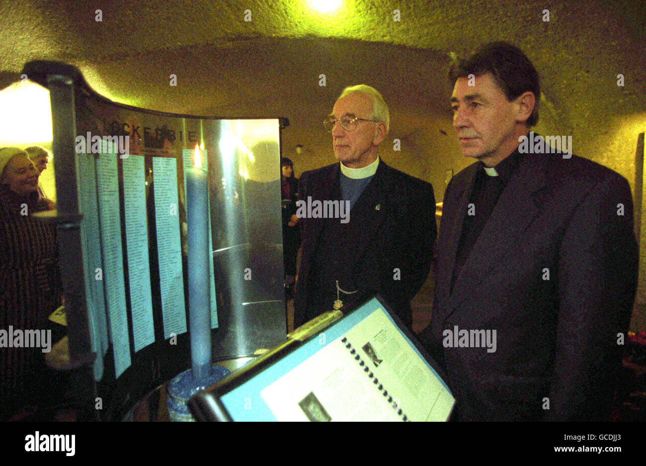 FATHER ALAN NEAL (LEFT) OF THRE SCOTTISH CHURCH AND ROMAN CATHOLIC ...
