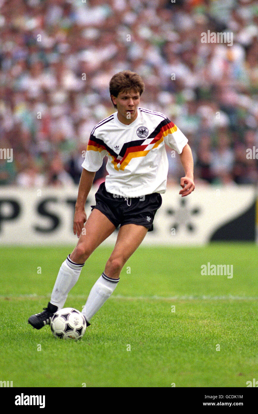 Soccer - West Germany. Andreas Moller, West Germany Stock Photo - Alamy
