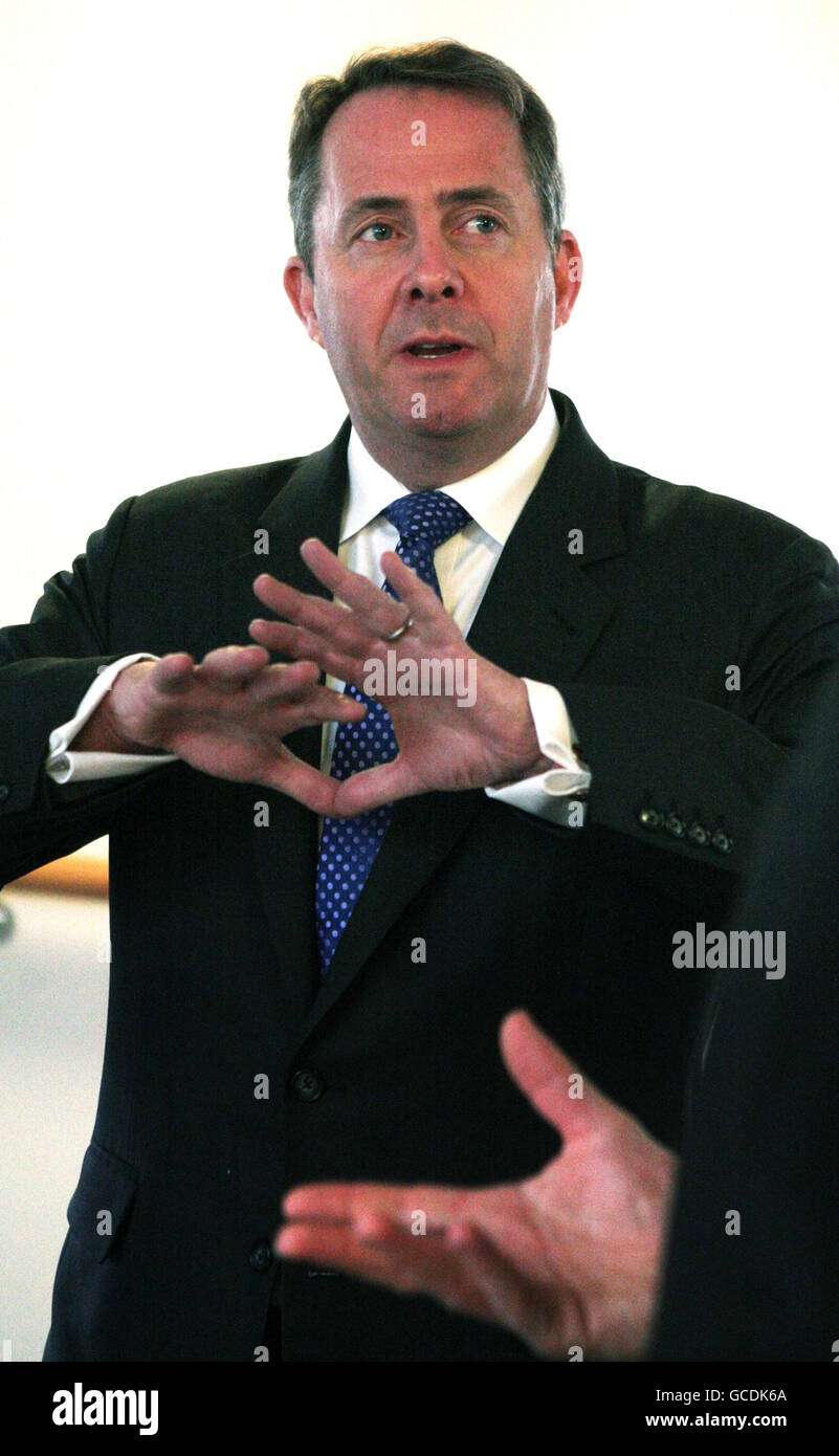 Shadow defence secretary visits Edinburgh Erskine Home Stock Photo - Alamy