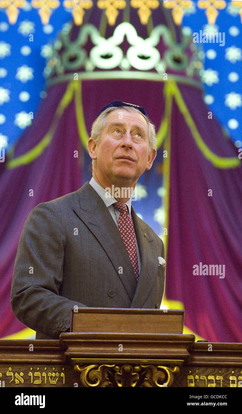 The Prince of Wales accompanied by the Duchess of Cornwall on a visit ...